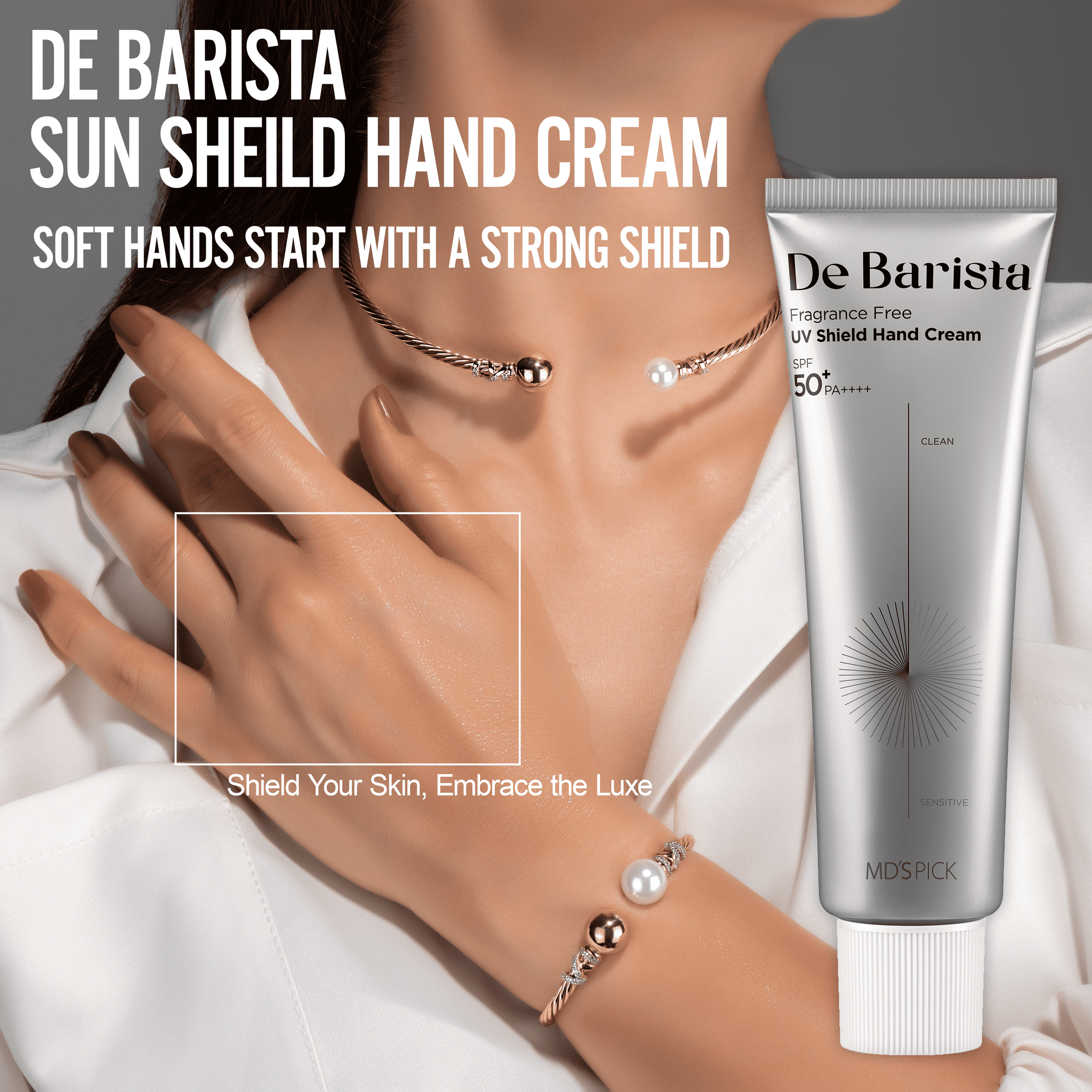 Fragrance-Free Sun Shield Hand Cream - SPF50+ | 50g Protection